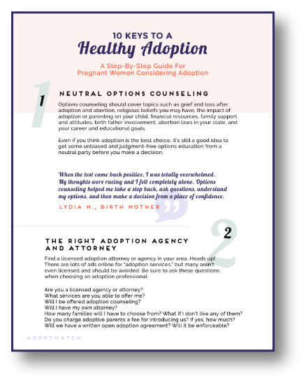 10 Keys to a Safe and Healthy Adoption